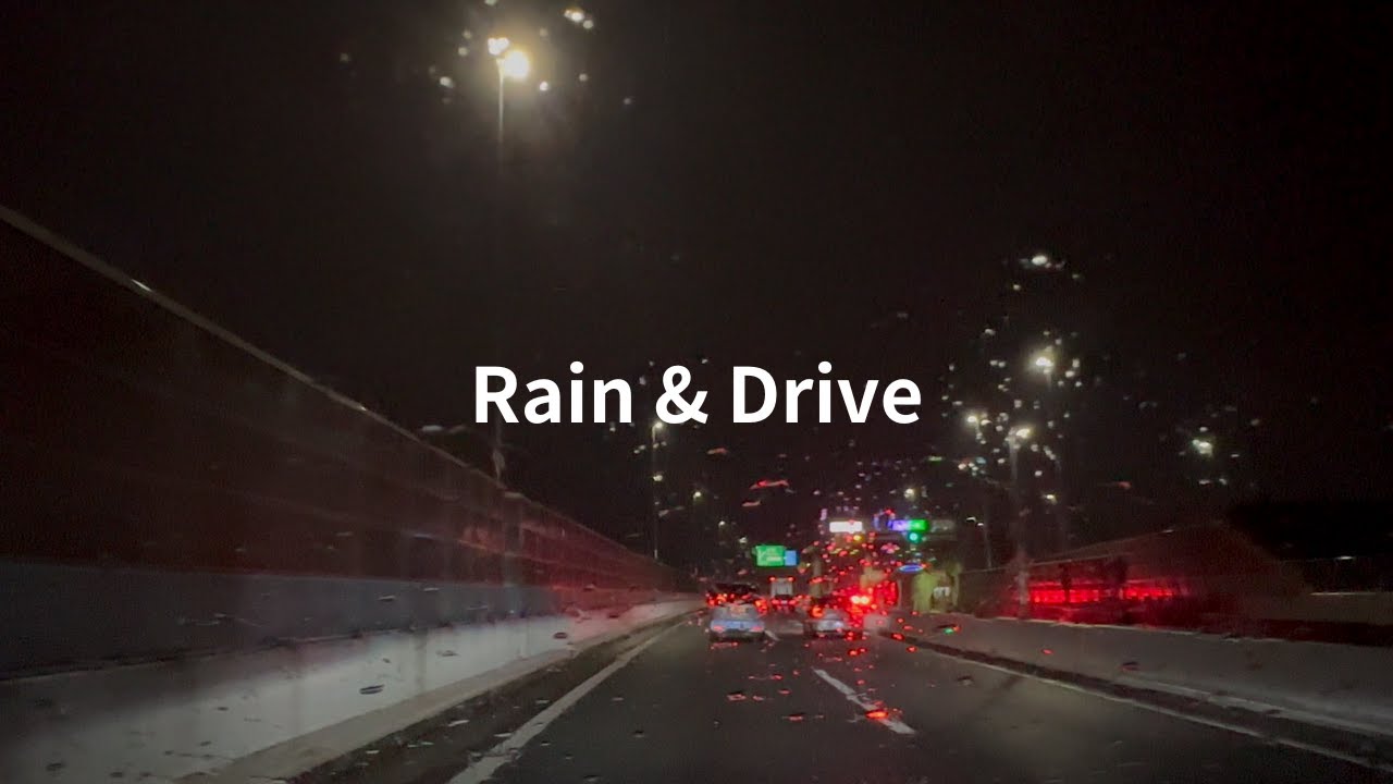 【Rain & Drive 1】Driving in heavy rain Pleasant noise for #relax #sleep ...