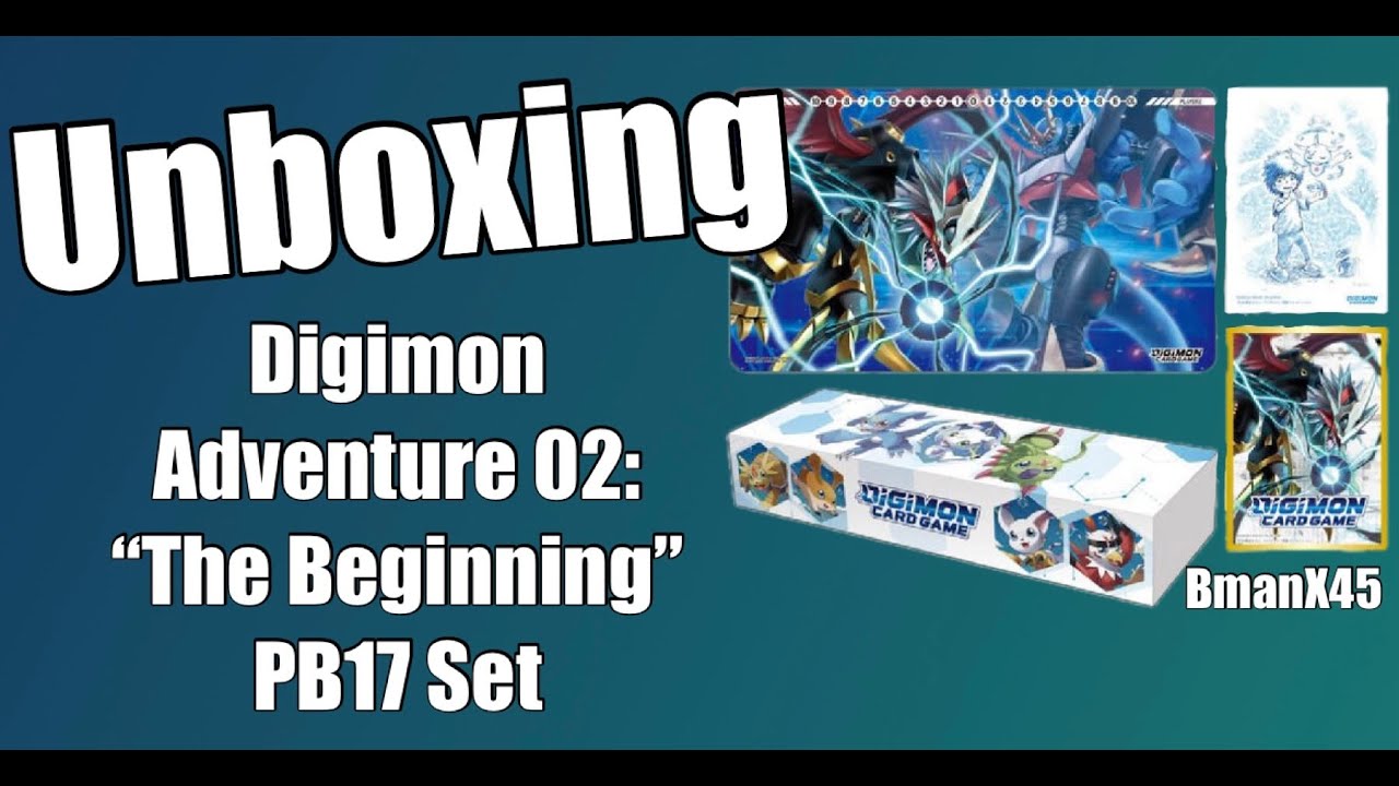 Digimon TCG: “Digimon Adventure 02: The Beginning” PB17 Set - Unboxing - YouTube