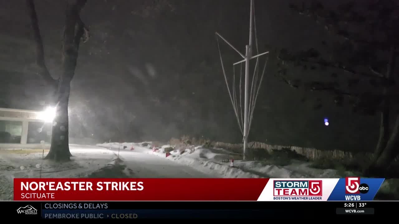 Rare thundersnow strikes in Scituate and Plymouth