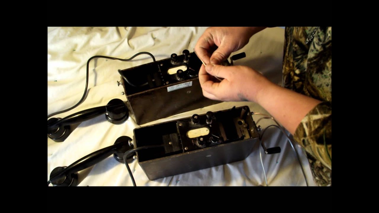 How to wire, setup, and use Military Field Phones - YouTube