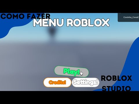 Como fazer um menu no roblox studio (tutorial) - YouTube