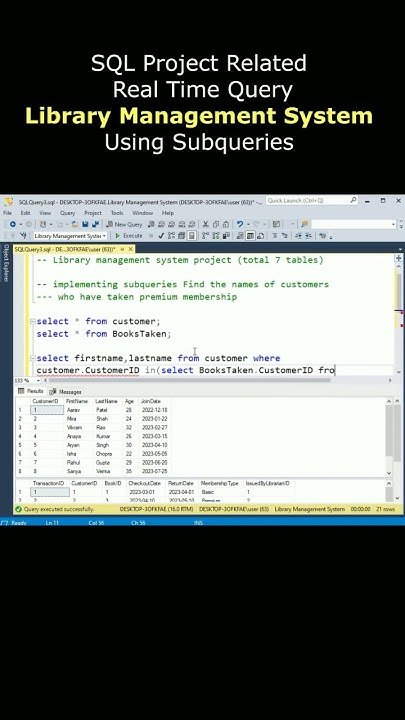 sql subqueries scenario based interview questions library management ...