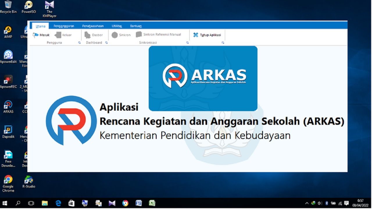 Cara Backup Aplikasi ARKAS 2021 - YouTube