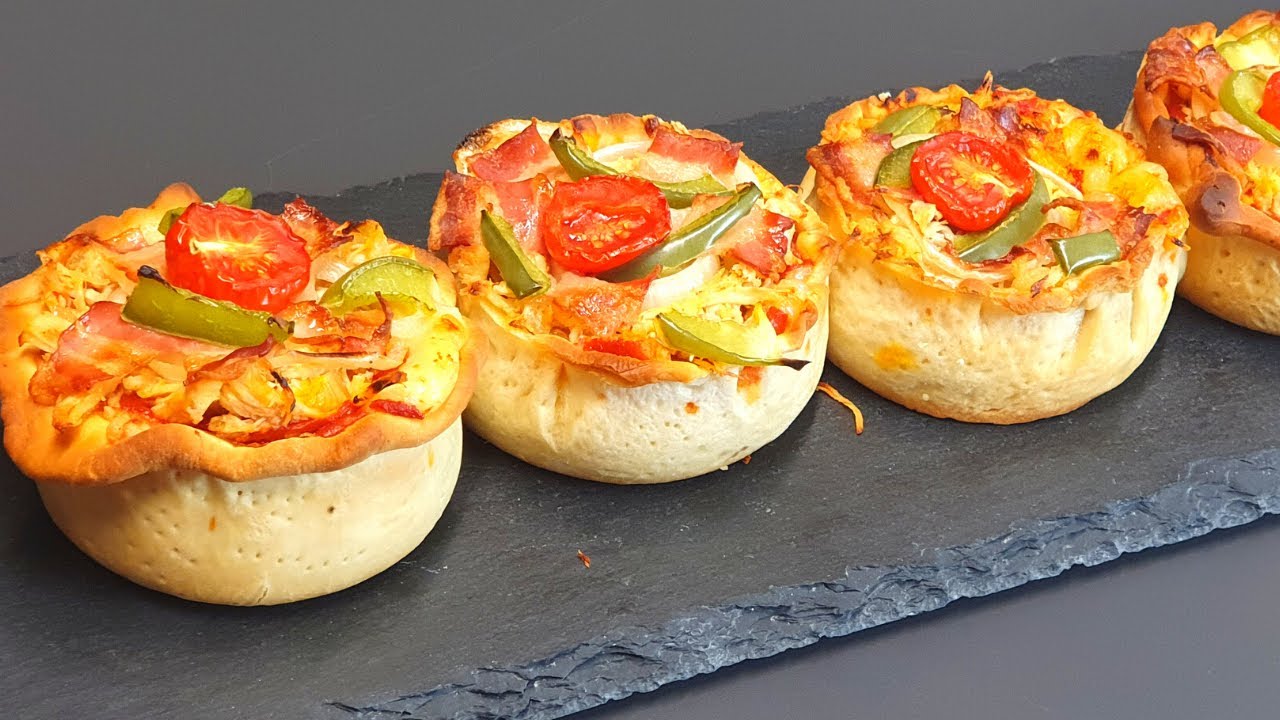 MINI PIZZA ESTILO CHICAGO - EXTREMAMENTE DELICIOSA - FÁCIL - Luzia ...