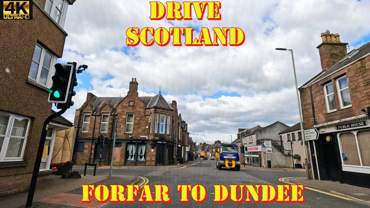 Forfar to Dundee - Roadtrip - Angus - 4K Drive Scotland - YouTube