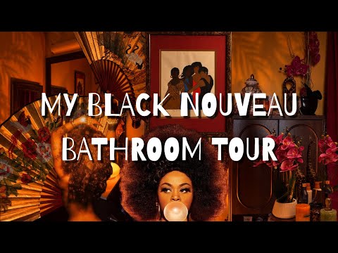 *highly requested* in depth BLACK NOUVEAU 🪭🎍 bathroom tour 2026 || FULL tour, decor details + more 