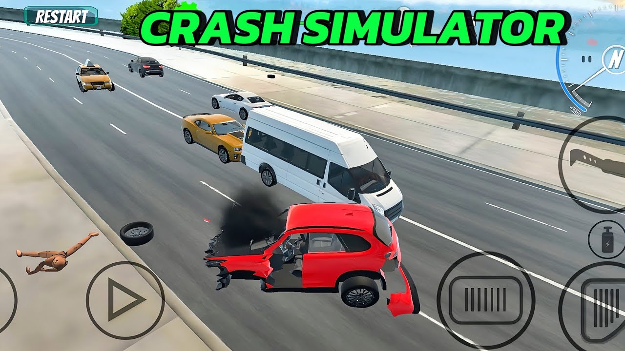EPIC CRASHES & STUNTS! Car Crash Simulator 5 - Android Gameplay" - YouTube