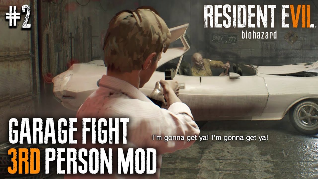 RESIDENT EVIL 7 - Jack Garage Boss Fight in 3rd Person Camera Mod ...