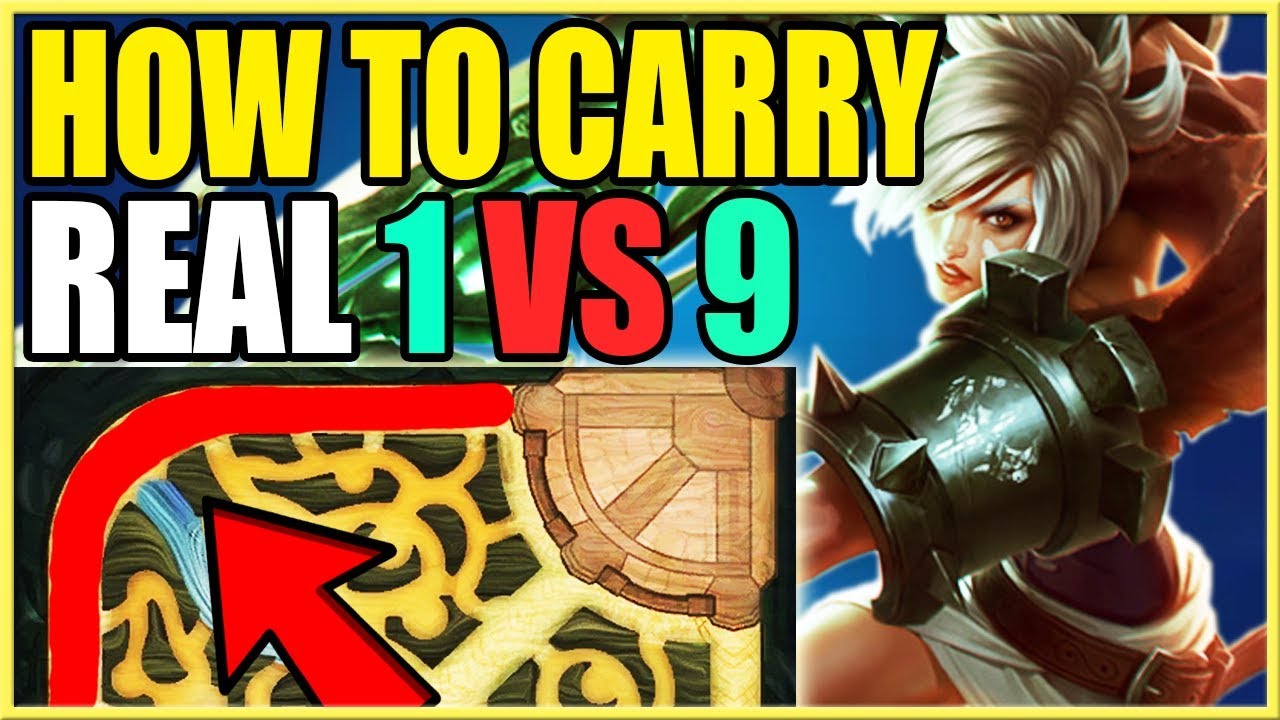 How to HARD CARRY Games From The Top Lane! (REAL 1 VS 9) - YouTube