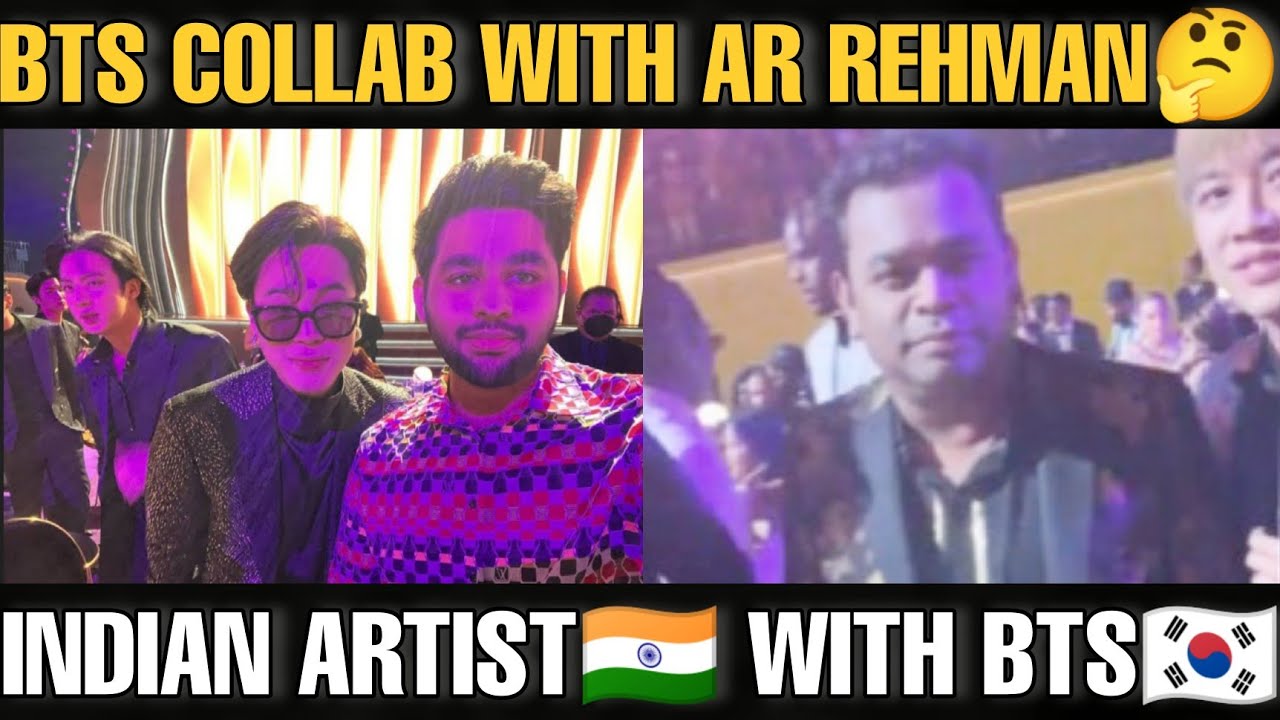AR REHMAN x BTS🤔 Indian Artist With BTS At Grammy 💜 BTS With AR Rahman ...