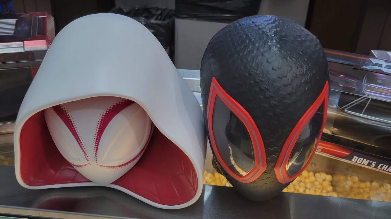reviewing the into the spider verse popcorn bucket from amc - YouTube