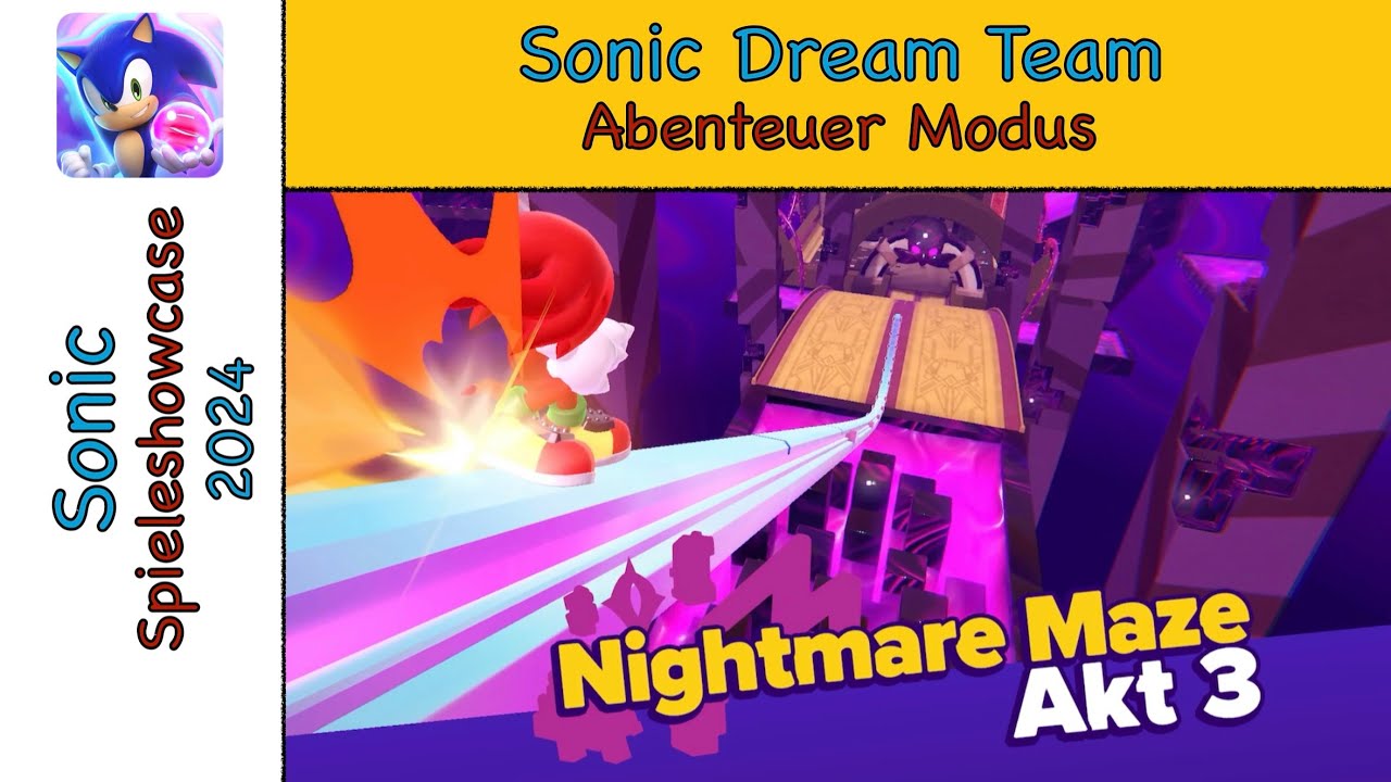 Sonic Dream Team 🦔 Nightmare Maze Zone ⭐ Act 3 + Missionen 🎮 Sonic ...