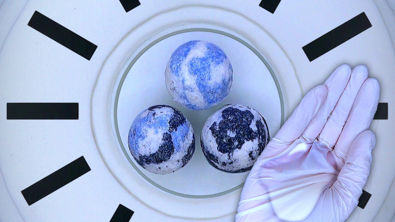 MINI BATH BOMB FIZZ #28 I ASMR ART THERAPY - YouTube