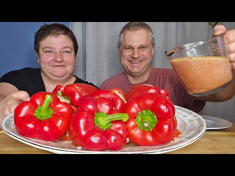 MUKBANG EATING Stuffed Peppers ASMR EATING SHOW 😋 