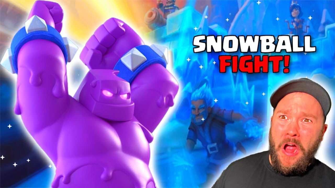 Clash Royale Snowball Fight CHAOS! - YouTube