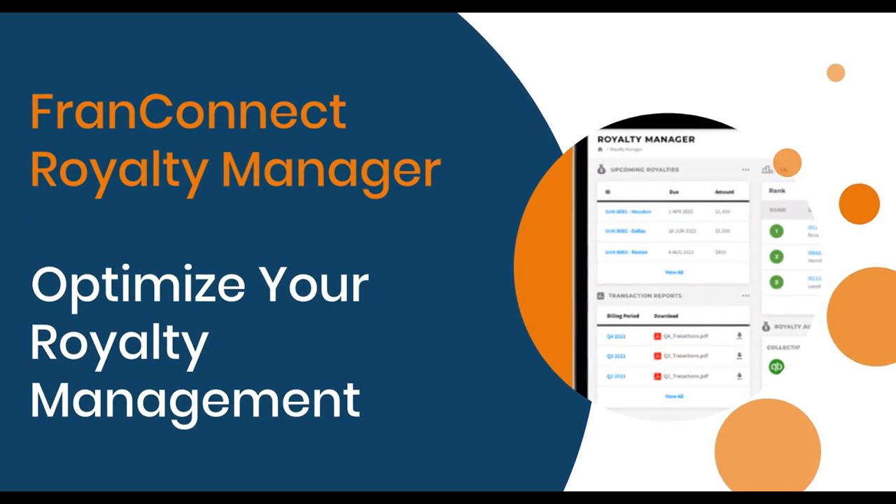 FranConnect Royalty Manager: Streamline Your Royalty Process - YouTube
