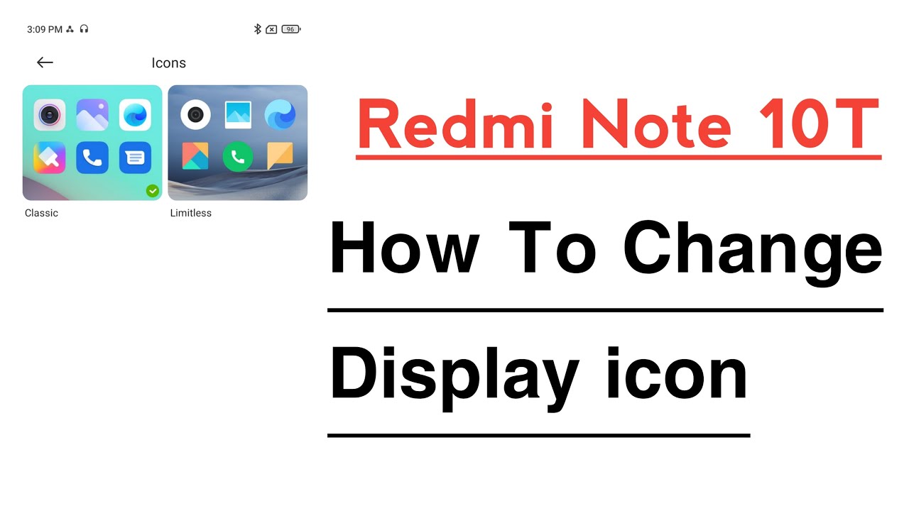 Redmi Note 10T How To Change Display icon | Redmi Note 10T Display icon ...