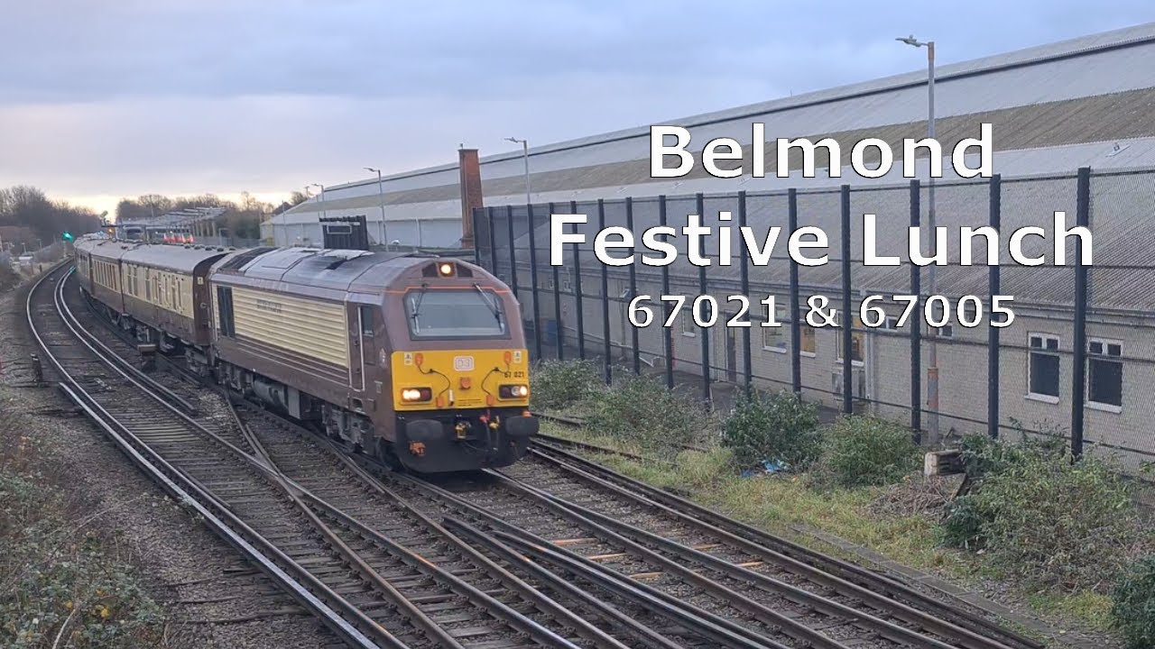 DB Class 67 67021 leading the Belmond Pullman Festive Lunch through ...