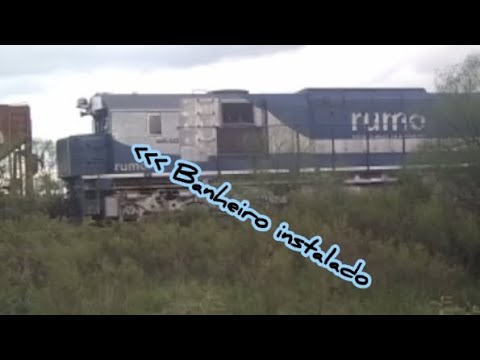 Primeiro trem de 2024 - GT22 #4640 com banheiro instalado, de comandada no trem Locotrol. - YouTube