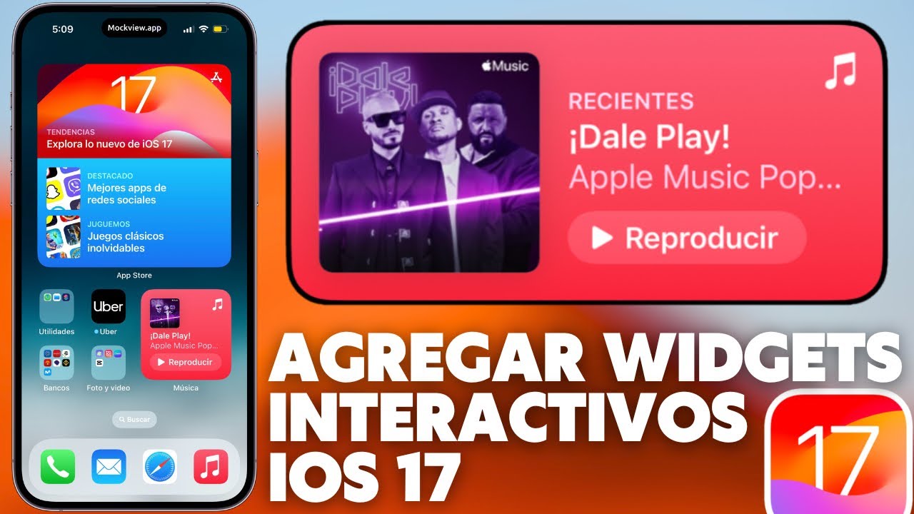 Como Agregar WIDGETS Interactivos en mi Pantalla en iOS 17 - YouTube