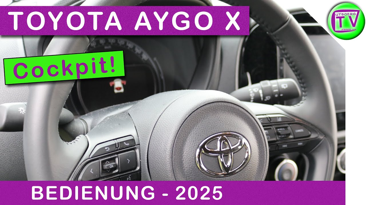 Toyota Aygo X Bedienung Cockpit 2025 - YouTube