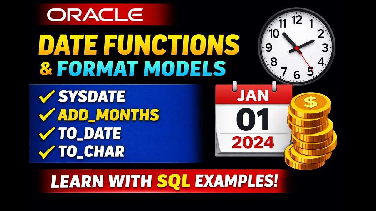 Oracle Date Functions & Format Models Explained | SYSDATE, ADD_MONTHS ...