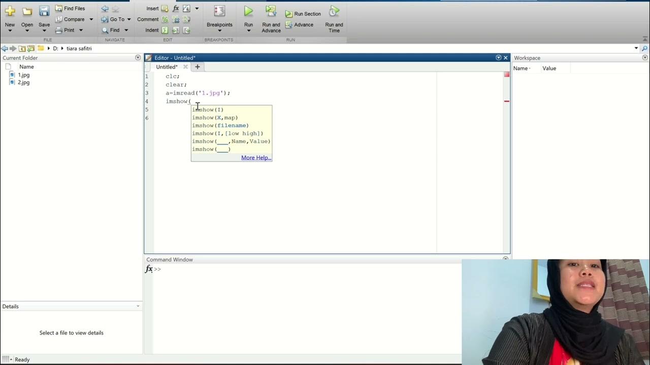 Tutorial penyilangan foto pada matlab - YouTube