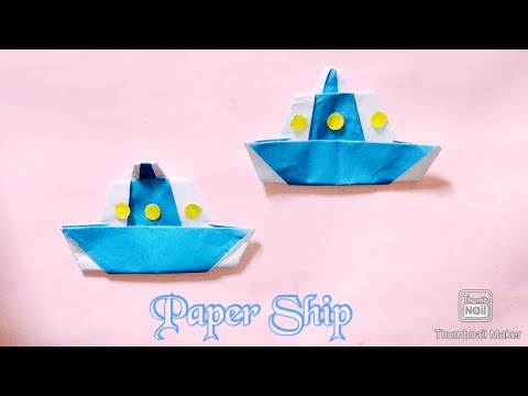Diy Paper Ship || Origami Handmade Beautiful Paper Ship - YouTube