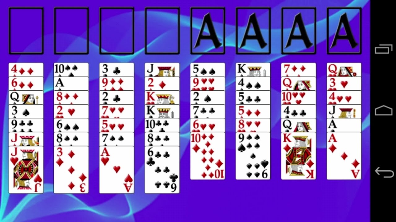 How to Play Free Cell Solitaire - YouTube