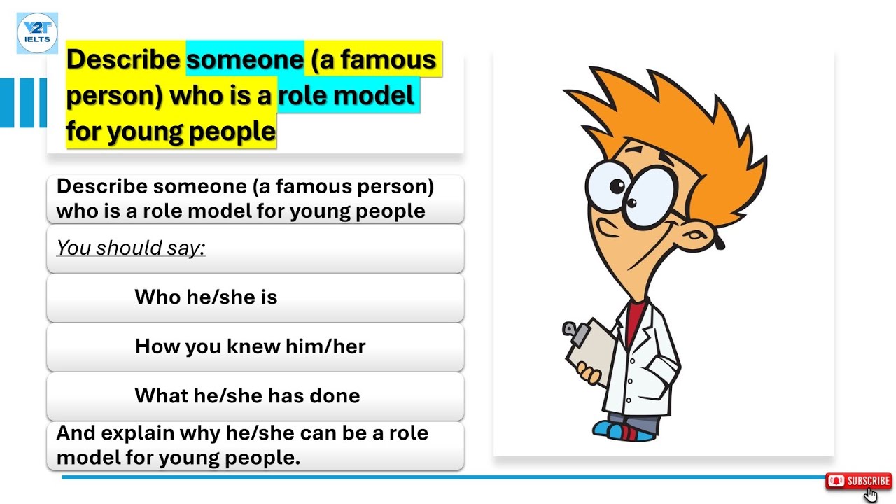 IELTS Speaking Part 2: Describe someone (a famous person) who is a role ...