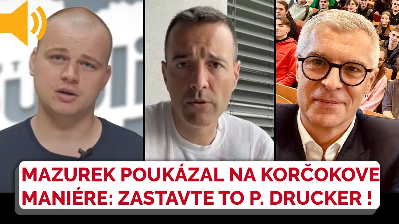 Milan Mazurek zhrozene reaguje na Korčokovu prednášku v škole: TOTO má ...