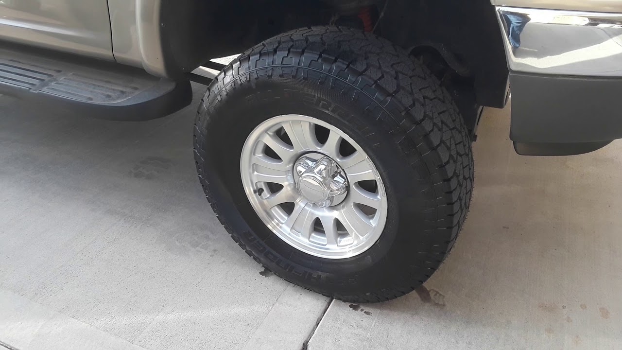 Got the 17" King Ranch style wheels and and new tires installed today ...