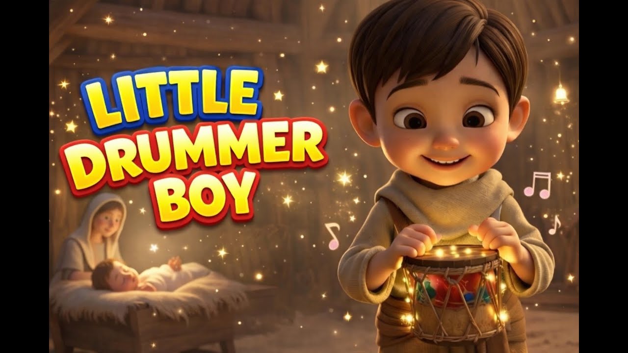 Little Drummer Boy For Jesus| Kids Christmas Song| Christian Cartoon ...