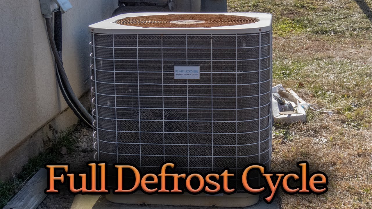 2000 Philco Heat Pump Full Defrost Cycle - YouTube