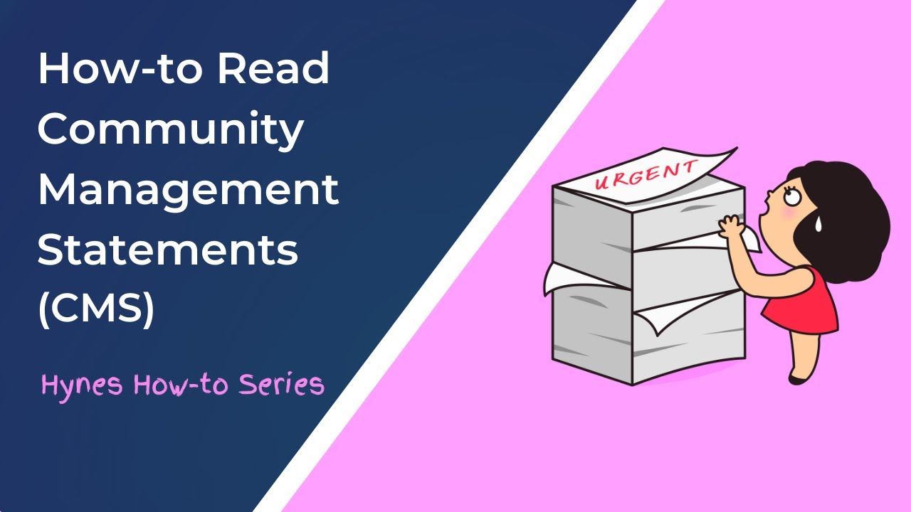 How-to Read Your Community Management Statement (CMS) - YouTube