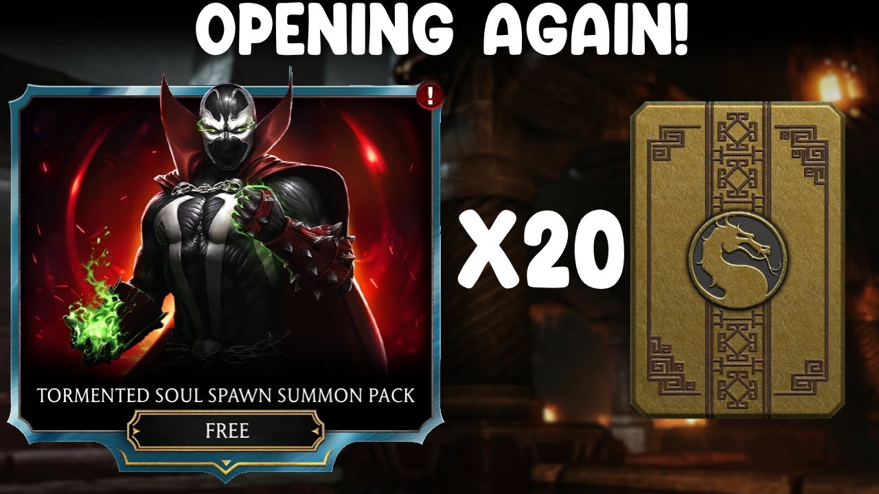 MK Mobile Spawn pack bugged and returned for a short time | 20 Spawn Free Summon Pack opening ...