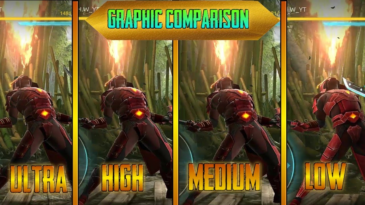 Shadow Fight Arena | Graphics Comparison | Ultra Vs High Vs Medium Vs ...