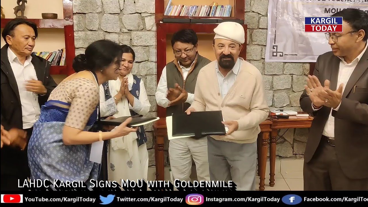 MoU Signed Between LAHDC Kargil & Goldenmile Learning to Strengthen Teacher Training - YouTube