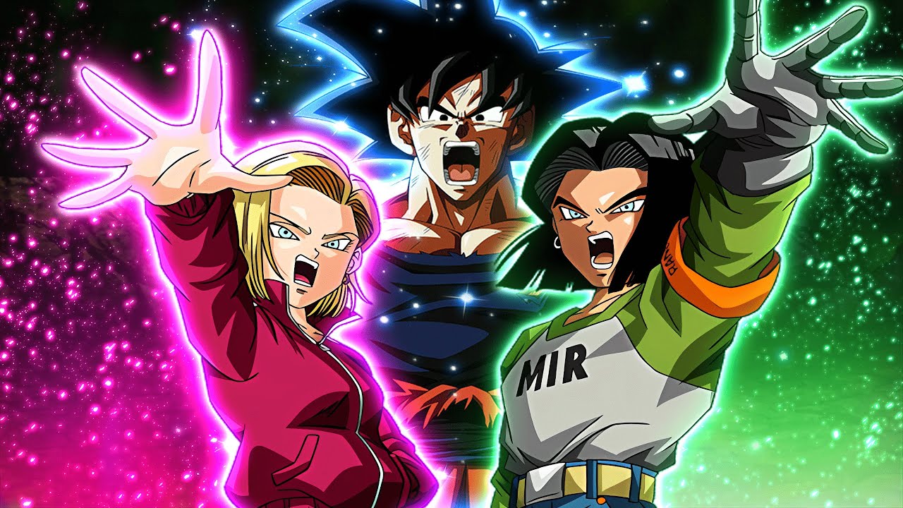 ANDROID 17 & 18 l GOKU l INT DUBLADO 🇧🇷 | DBZ DOKKAN BATTLE - YouTube