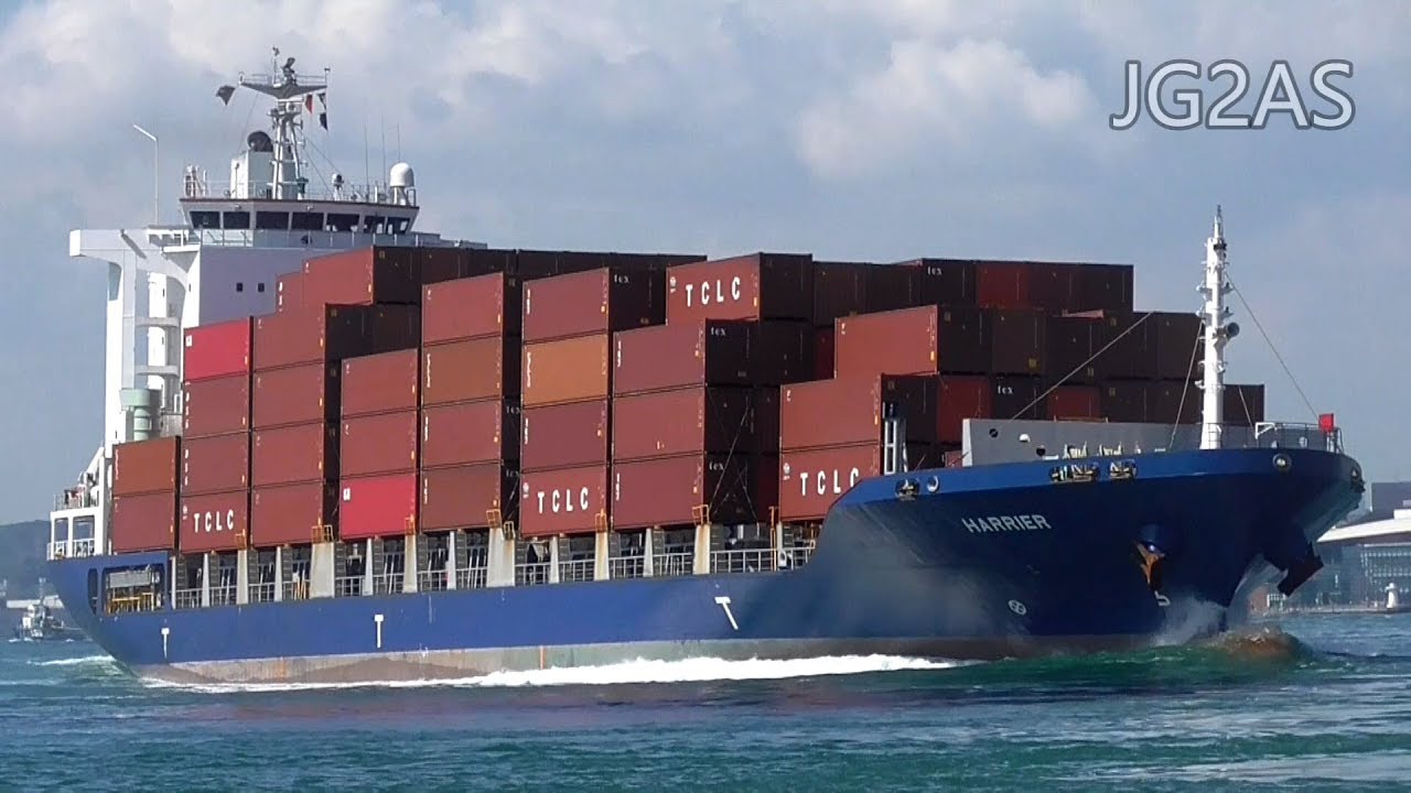 Shipspotting Japan - MV HARRIER コンテナ船 Container ship 2019SEP - YouTube