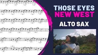 New West | Those Eyes | ALTO sax sheet music Chords - Chordify