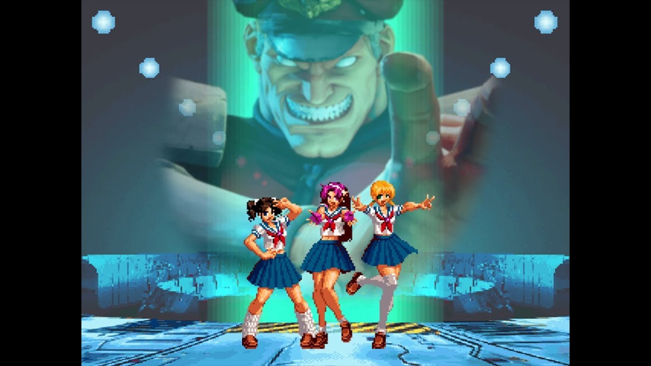 KOFM Lv2 - Special VS #14: Athena, Asuka & Maria vs M. Bison - YouTube