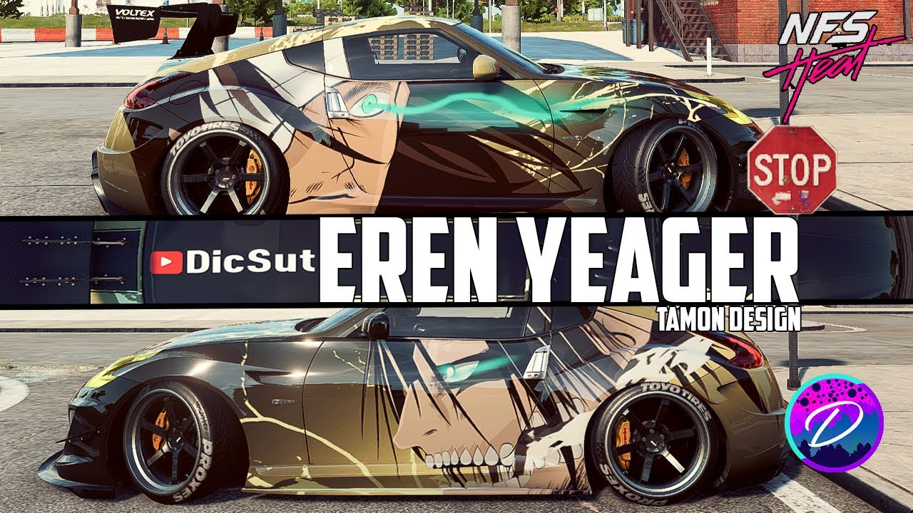EREN YEAGER Wrap Design | Nissan370z | Tamon Design Bodykit - NFS HEAT - YouTube