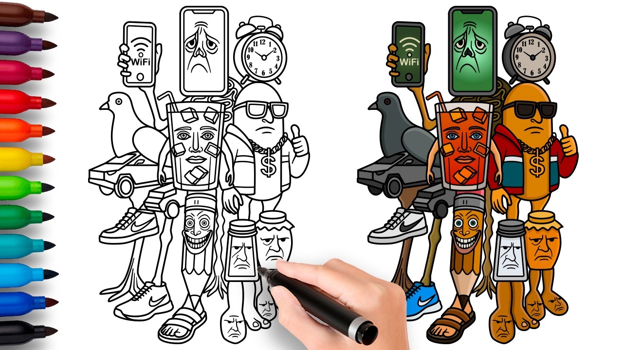 HOW TO DRAW LA SUPREME COMBINASION | Italian Brainrot Animals - Easy ...