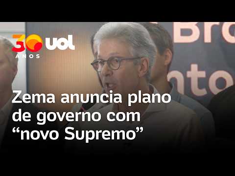 Zema anuncia plano de governo com 'novo Supremo' e 'flexibilização' da CLT