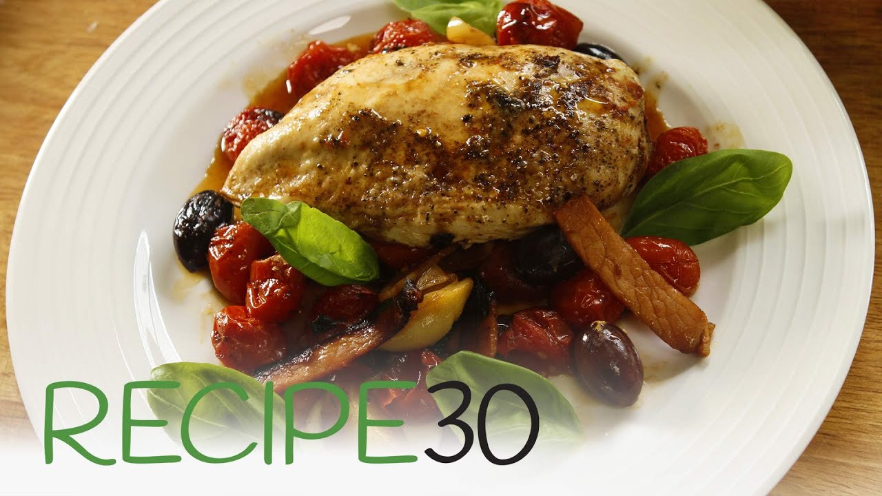 EASY BAKED CHICKEN MARSEILLES - By RECIPE30.com - YouTube