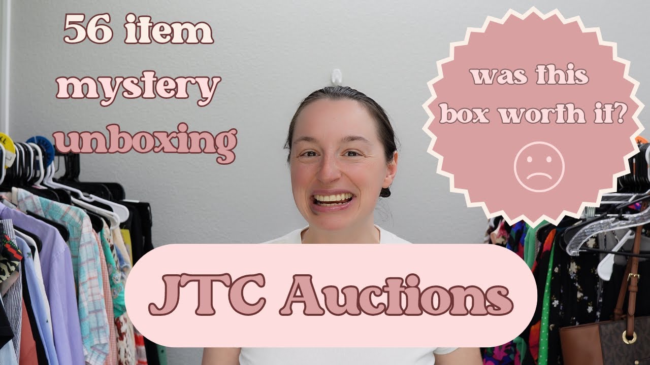 JTC Auctions 56 Piece Clothing Mystery Box To Resell On Poshmark and Ebay | Was This Box a Fail ...
