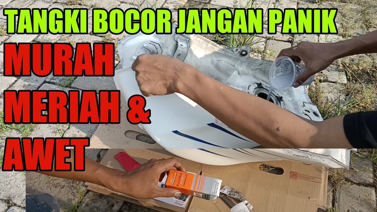 Cara Ampuh Tambal Tangki Bocor 100% work_Epoxy Propan duraglos - YouTube