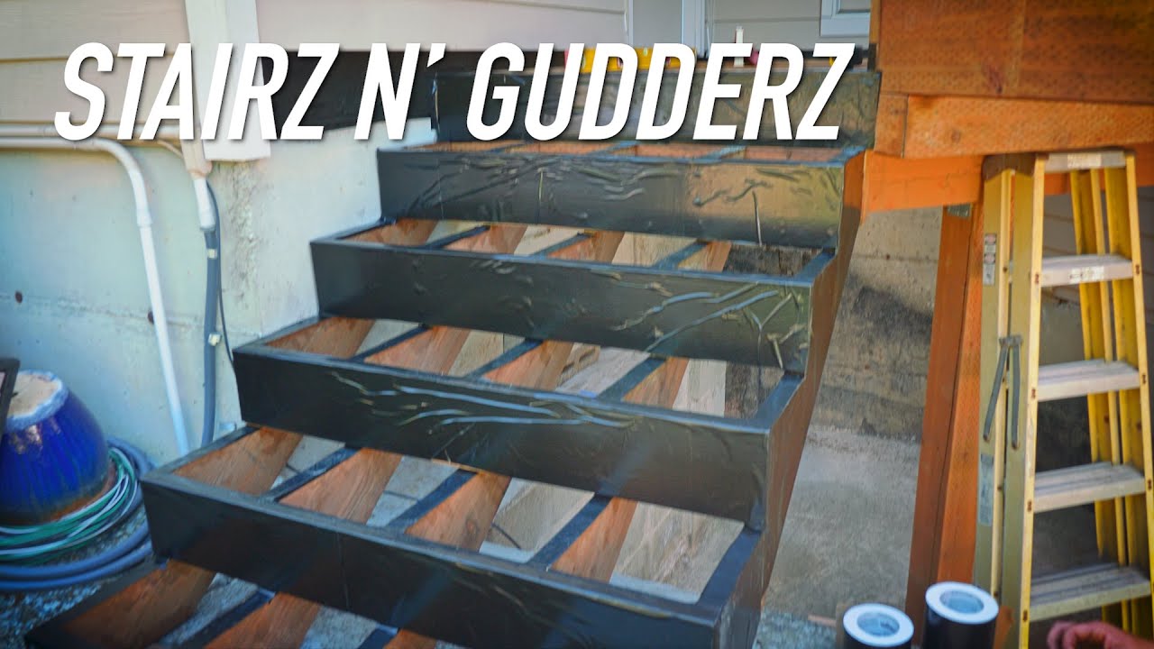 Build Update: Stair Frames And Gutters || Dr Decks - YouTube