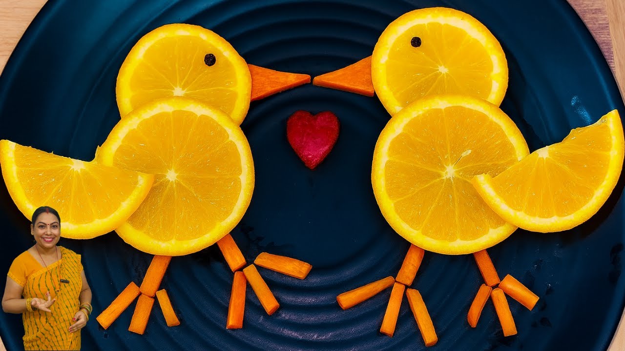 Creative Carrot Bird Food Art 🥕 | Fun & Healthy Snack Idea for Kids ...